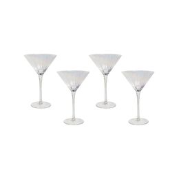 Beliani 4er-Set Gl&auml;ser MORGANITE in Transparent | Gr.: onesize