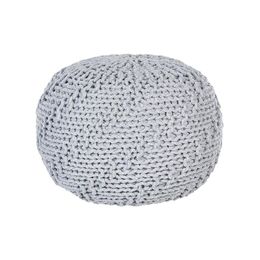 Beliani Pouf PRIENE in Grau - (W) 50 x (H) 35 x (L) 50 cm | Gr.: onesize