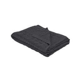 Beliani Kuscheldecke FETHIYE in Grau - (W) 140 x (H) 1 x (L) 170 cm | Gr.: onesize