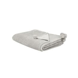 Beliani Kuscheldecke SAITLER in Grau - (W) 200 x (H) 2 x (L) 220 cm | Gr.: onesize