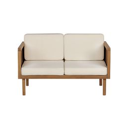 Beliani Gartensofa BARATTI in Braun/Beige - (W) 122 x (H) 76 x (L) 65 cm | Gr.: onesize