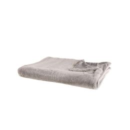 Beliani Kuscheldecke CHAAB in Grau - (W) 150 x (H) 2 x (L) 200 cm | Gr.: onesize