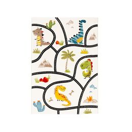 Pergamon Kinder Teppich Maui Kids Dino Stra&szlig;enteppich in Bunt | Gr.: 120 x 170 cm