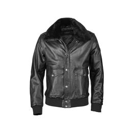 Bugatti Lederjacke BUWALES in Schwarz | Gr.: 58