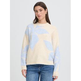 B.Young Pullover 'BYOmea' Damen Gr&ouml;&szlig;e L sand / hellblau