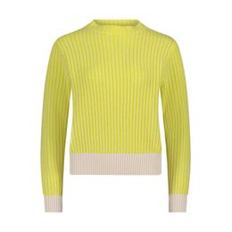 BETTY & CO BETTY & CO Strickpullover mit Strickdetails in Cream/Yellow | Gr.: 46
