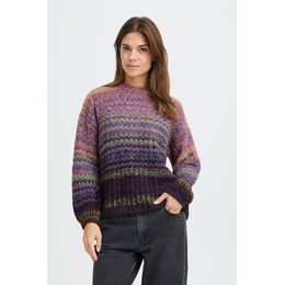 Pulz Pullover 'PZNatascha' Damen Gr&ouml;&szlig;e S/M indigo / oliv / beere / bordeaux