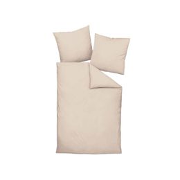 Janine Bettw&auml;sche 1er Pack in Beige | Gr.: 40x40 cm