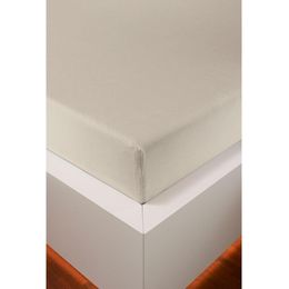 bellana jersey Spannbetttuch Nobel-Jersey Elasthan Spannbetttuch in creme | Gr.: 100 x 200