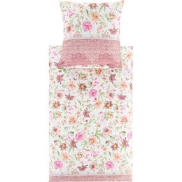 Bassetti Fein Satin Bettw&auml;sche Casablanca in mauve | Gr.: 135x200 cm (80x80 cm)