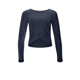 WINSHAPE Functional Light and Soft Cropped Long Sleeve Top AET131LS in anthracite | Gr.: L