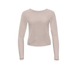 WINSHAPE Functional Light and Soft Cropped Long Sleeve Top AET131LS in cappuccino | Gr.: L