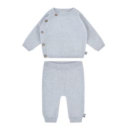 Sterntaler GOTS Set Jacke und Hose Stern in hellgrau mel. | Gr.: 68