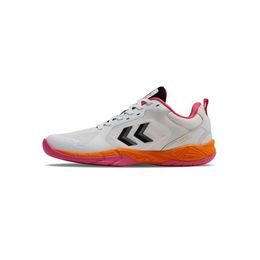 Hummel Hallenschuh Speed Court Innenbereich Damen in WHITE/PINK | Gr.: 38,5