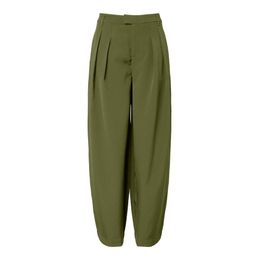 Pieces Pleat-Front Pants 'BARREL' female Green size XL
