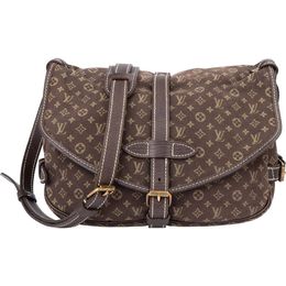 Louis Vuitton Crossbody Bags - Louis Vuitton Mini Lin Monogram Saunur 30 Crossbod - Gr. unisize - in Bunt - f&uuml;r Damen