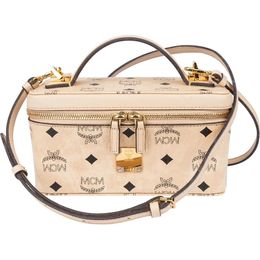 MCM Crossbody Bags - MCM Visetos Monogram Vanity Case Handbag - Gr. unisize - in Beige - f&uuml;r Damen