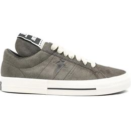 Rick Owens Low-Top Sneaker - X Converse Fur Sneaker Dark Dust/black - Gr. US_7 - in Schwarz - für Damen