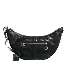 Liebeskind Berlin Hobo Bags - Moon With Zips Lack Distressed - Gr. unisize - in Schwarz - für Damen