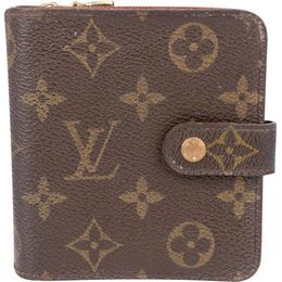 Louis Vuitton Portemonnaie - Louis Vuitton Canvas Monogram Clip Wallet - Gr. unisize - in Bunt - f&uuml;r Damen