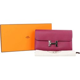 Herm&egrave;s Herm&egrave;s Portemonnaie - Hermes Epsom Leather Constance H Wallet - Gr. unisize - in Rot - f&uuml;r Damen