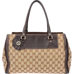 Gucci Crossbody Bags - Gucci GG Monogram Flower Handbag - Gr. unisize - in Braun - f&uuml;r Damen