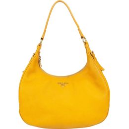 Prada Crossbody Bags - Prada Yellow Leather City Shoulder Bag - Gr. unisize - in Gelb - f&uuml;r Damen