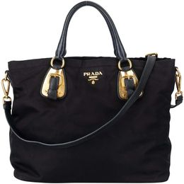 Prada Crossbody Bags - Prada Black Nylon Eclipse Handbag - Gr. unisize - in Bunt - f&uuml;r Damen
