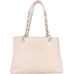 Chanel Crossbody Bags - Chanel Rose Quilted Caviar Leather Palladium CC Sh - Gr. unisize - in Bunt - f&uuml;r Damen