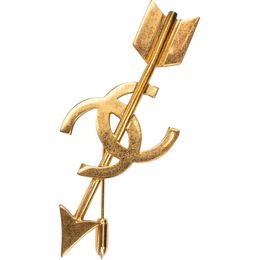 Chanel Halskette - Chanel Golden Arrow Pin Brooch - Gr. unisize - in Mehrfarbig - f&uuml;r Damen