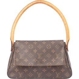 Louis Vuitton Crossbody Bags - Louis Vuitton Canvas Monogram Looping PM Handbag - Gr. unisize - in Braun - f&uuml;r Damen