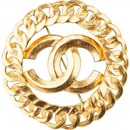 Chanel Halskette - Chanel Golden Chain Limbs Brooch - Gr. unisize - in Mehrfarbig - f&uuml;r Damen