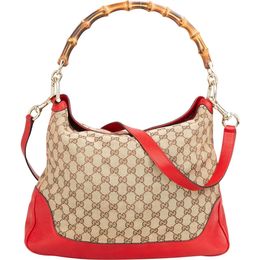 Gucci Crossbody Bags - Gucci GG Monogram Bamboo Handbag - Gr. unisize - in Bunt - f&uuml;r Damen