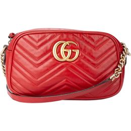 Gucci Crossbody Bags - Gucci Rosso Leather Marmont Crossbody Bag - Gr. unisize - in Bunt - f&uuml;r Damen