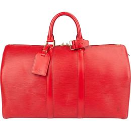 Louis Vuitton Crossbody Bags - Louis Vuitton Rouge Epi Leather Keepall 45 - Gr. unisize - in Rot - f&uuml;r Damen