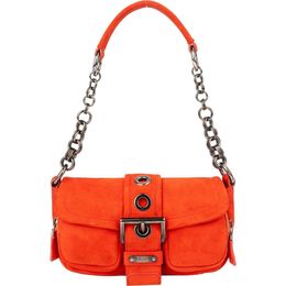 Prada Crossbody Bags - Prada Orange Suede Triangle Shoulder Bag - Gr. unisize - in Bunt - f&uuml;r Damen