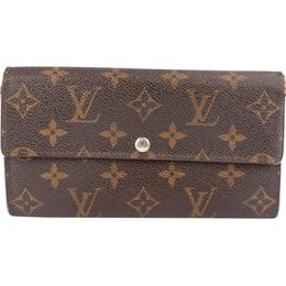 Louis Vuitton Portemonnaie - Louis Vuitton Canvas Monogram Sarah Wallet - Gr. unisize - in Braun - f&uuml;r Damen