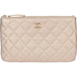 Chanel Crossbody Bags - Chanel Golden Quilted Lambskin Clutch - Gr. unisize - in Bunt - f&uuml;r Damen