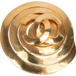 Chanel Halskette - Chanel Golden CC Helix Brooch - Gr. unisize - in Mehrfarbig - f&uuml;r Damen