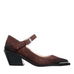 Coccinelle Sandaletten mit Absatz - Coccinelleconnie Suede Vi - Gr. 39 (EU) - in Braun - f&uuml;r Damen