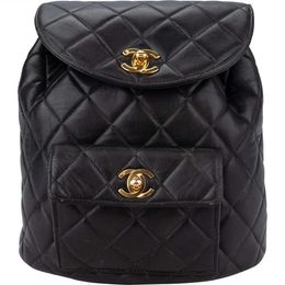 Chanel Crossbody Bags - Chanel Quilted Lambskin Double CC Duma Backpack - Gr. unisize - in Bunt - f&uuml;r Damen