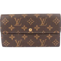 Louis Vuitton Portemonnaie - Louis Vuitton Canvas Monogram Sarah Wallet - Gr. unisize - in Braun - f&uuml;r Damen