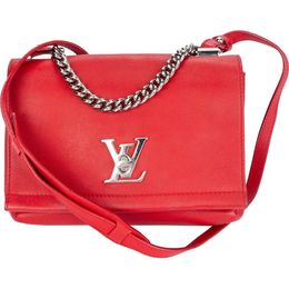 Louis Vuitton Crossbody Bags - Louis Vuitton Lockme BB Red Leather Crossbody Bag - Gr. unisize - in Bunt - f&uuml;r Damen