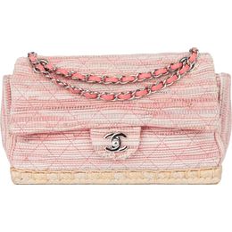 Chanel Crossbody Bags - Chanel Quilted Tweed Palladium Espadrille Single F - Gr. unisize - in Bunt - f&uuml;r Damen