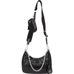 Prada Crossbody Bags - Prada Soft Leather Triangle Re-Edition Crossbody B - Gr. unisize - in Schwarz - f&uuml;r Damen