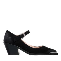 Coccinelle Sandaletten mit Absatz - Coccinelleconnie Suede Vi - Gr. 37 (EU) - in Schwarz - f&uuml;r Damen