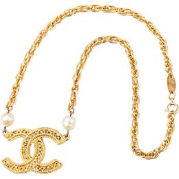 Chanel Halskette - Chanel Golden Pearls Coco Collier - Gr. unisize - in Mehrfarbig - f&uuml;r Damen