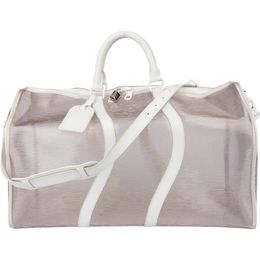 Louis Vuitton Crossbody Bags - Louis Vuitton Transparent Wavy Epi Keepall 50 Band - Gr. unisize - in Wei&szlig; - f&uuml;r Damen
