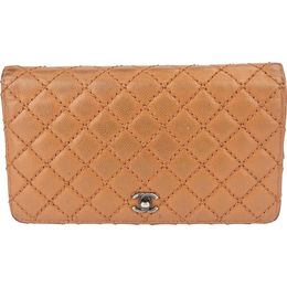 Chanel Portemonnaie - Chanel Stitching Caviar Leather Boy CC Wallet - Gr. unisize - in Braun - f&uuml;r Damen