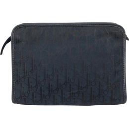 Christian Dior Crossbody Bags - Christian Dior Satin Trotter Monogram Clutch - Gr. unisize - in Blau - f&uuml;r Damen